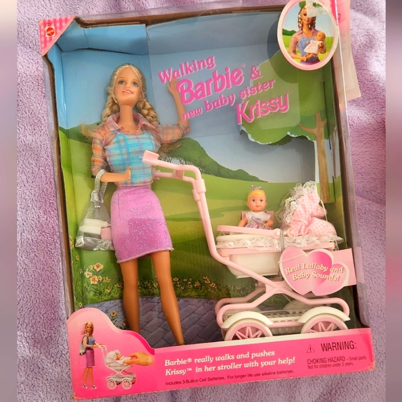 Barbie | Toys | Walking Barbie New Baby Sister Krissy Doll Barbie Set C 999 Nib | Poshmark